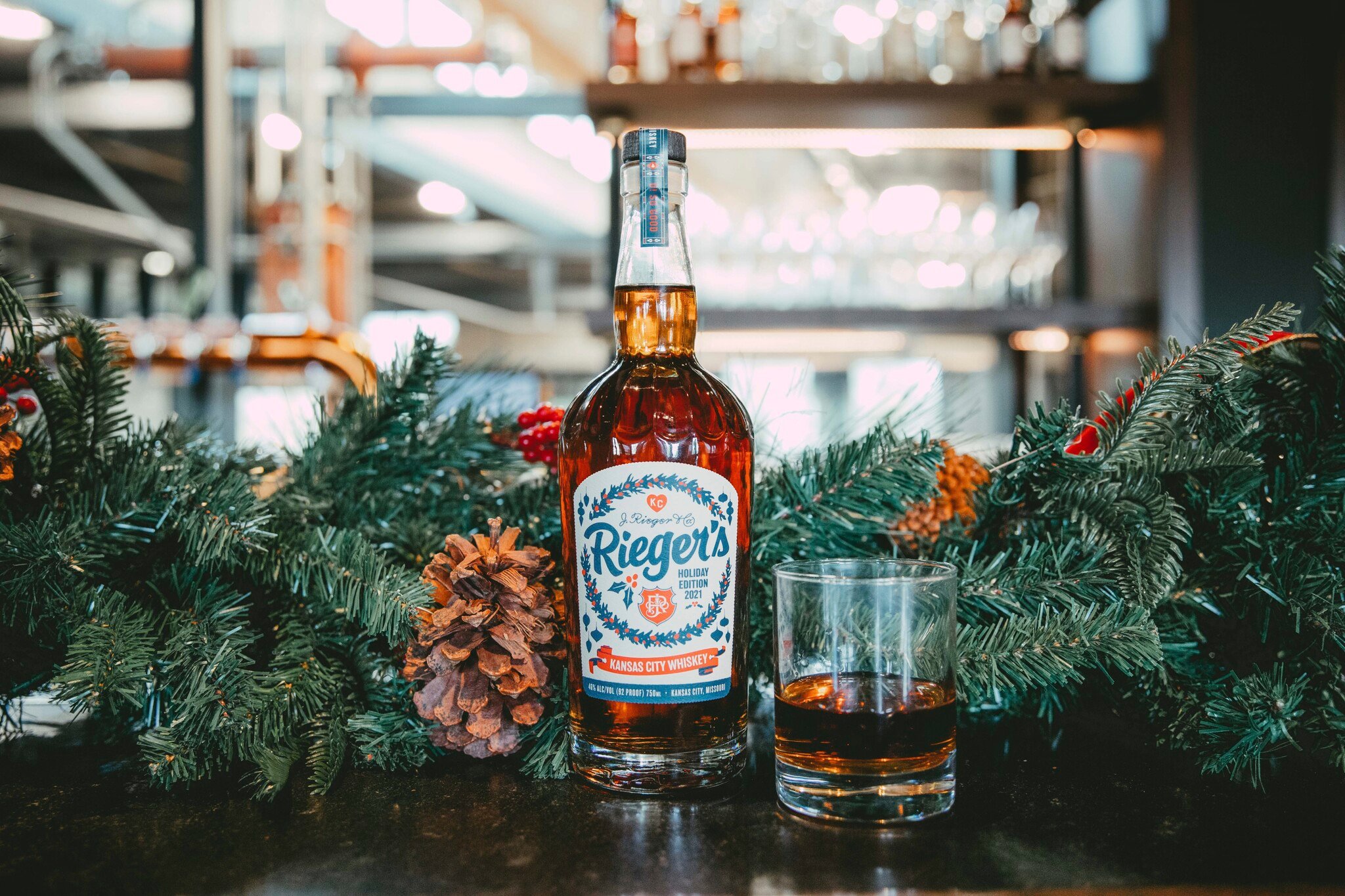 J. Rieger & Co. unveils Holiday 2021 KC Whiskey labels, festive drink ...