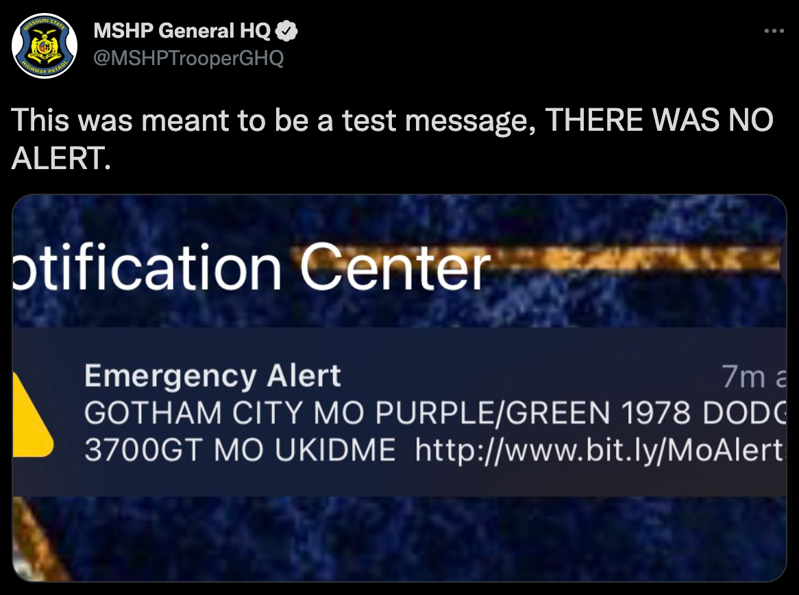 Batman nowhere to be found after statewide emergency alert warns the ...