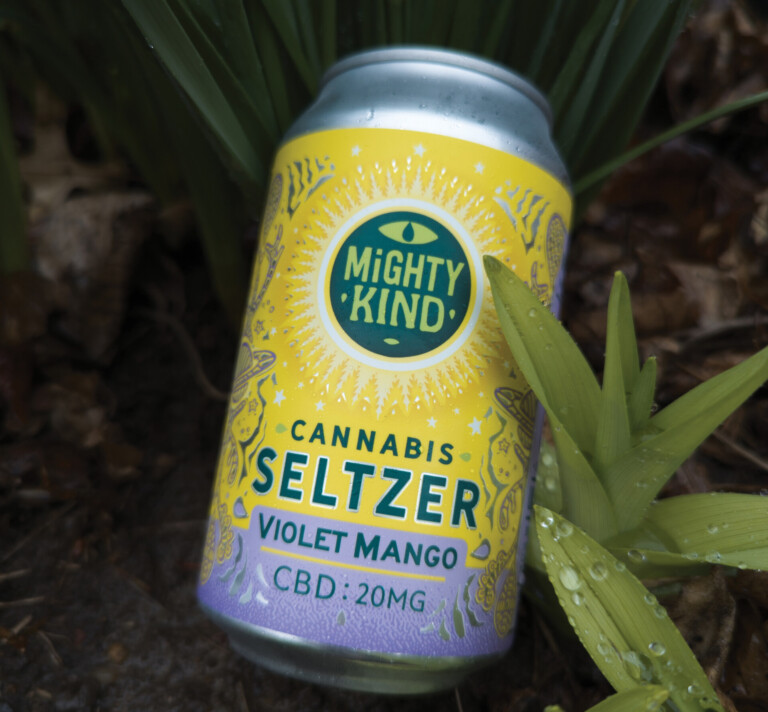 Drink This Now: Violet Mango Cannabis Seltzer by Mighty Kind
