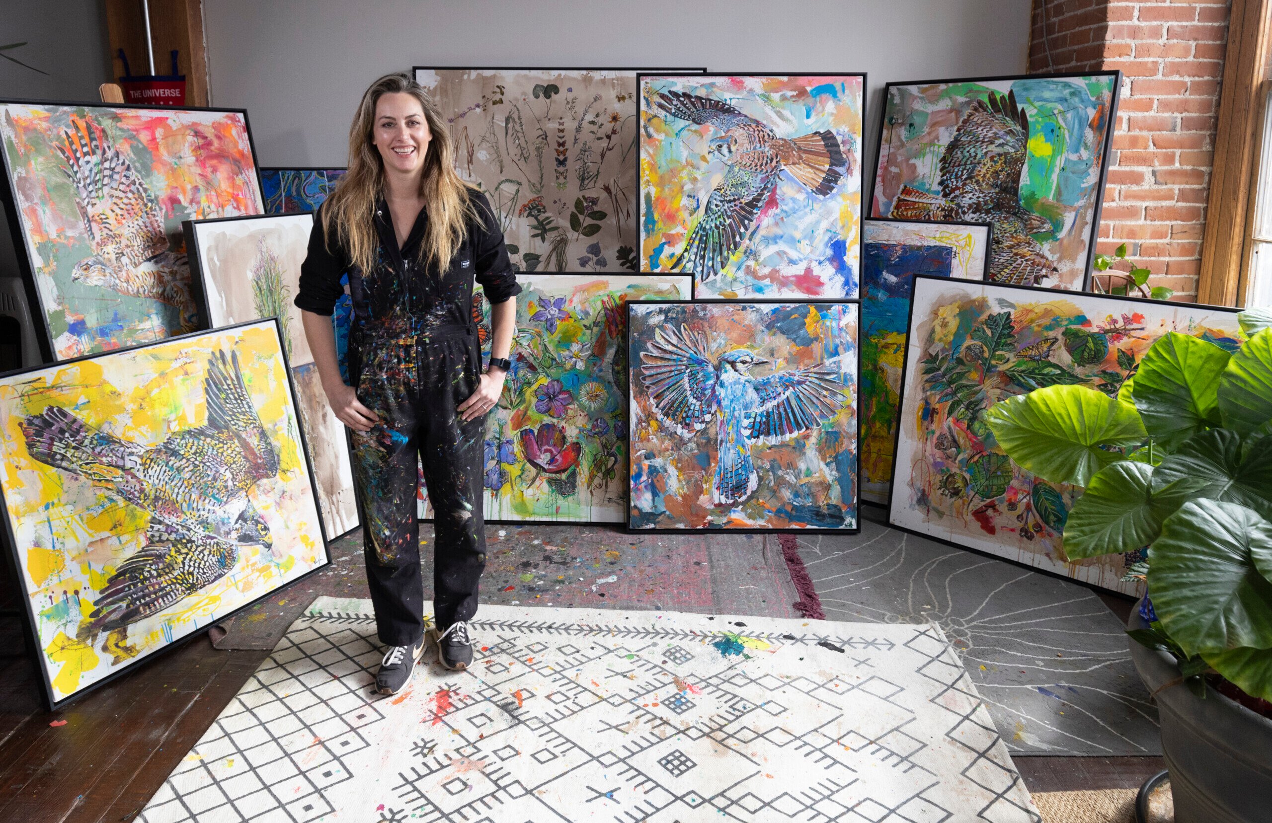 Artist Megh Knappenberger unveils permanent installation at KU Welcome Center