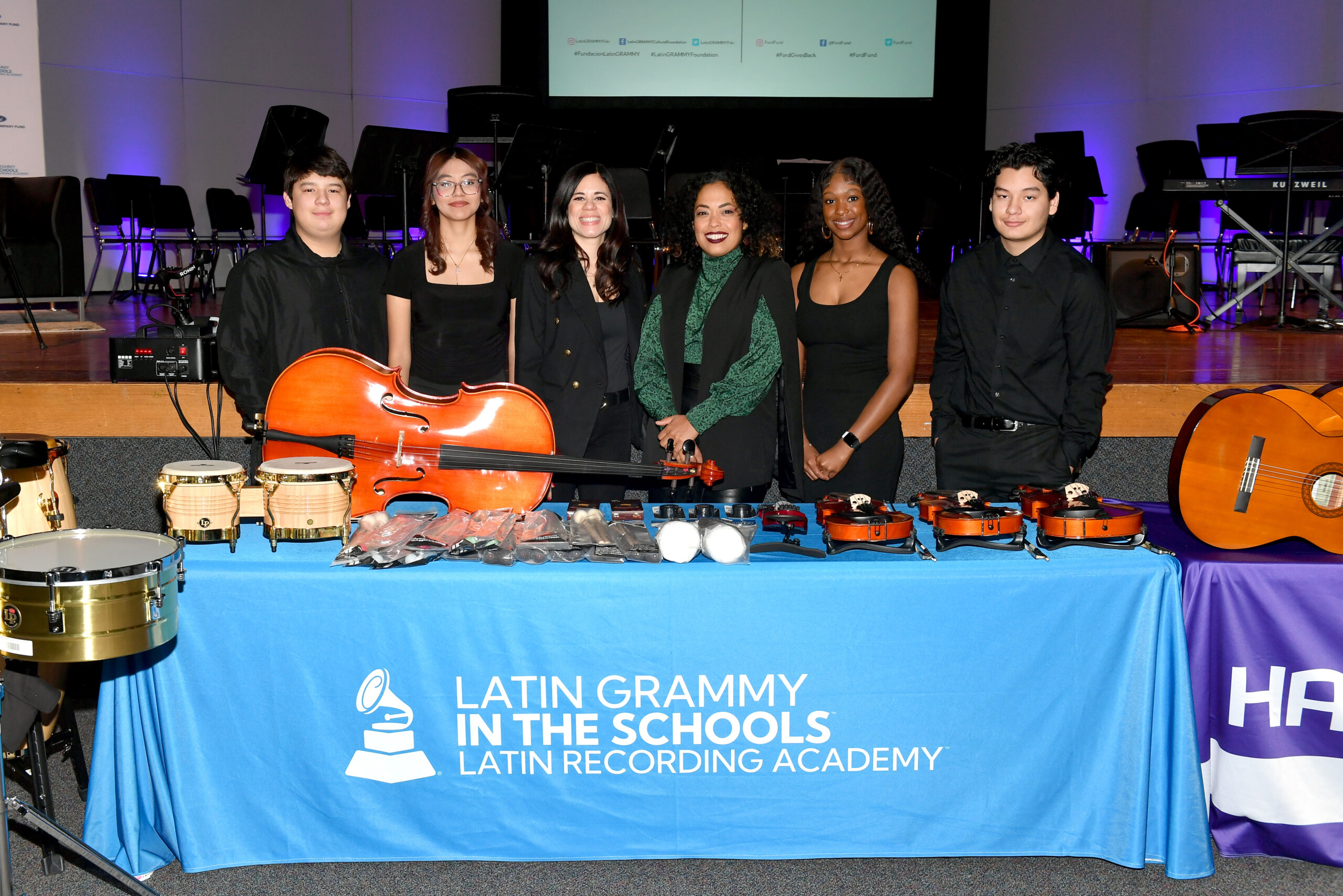Mireya Ramos teams up with Latin GRAMMY In The Schools program to provide new instruments to KCK ...