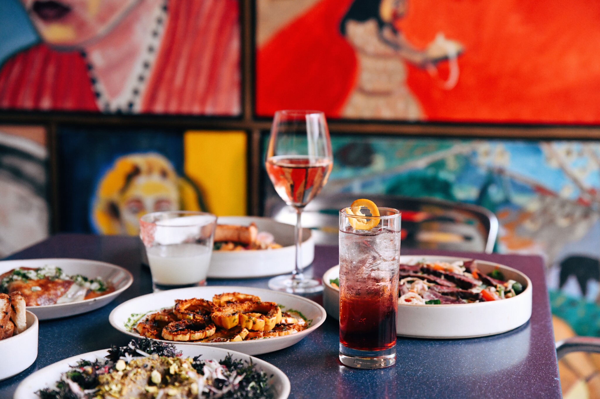 Reimagined museum restaurant, Oil on Linen, paints a new experience ...