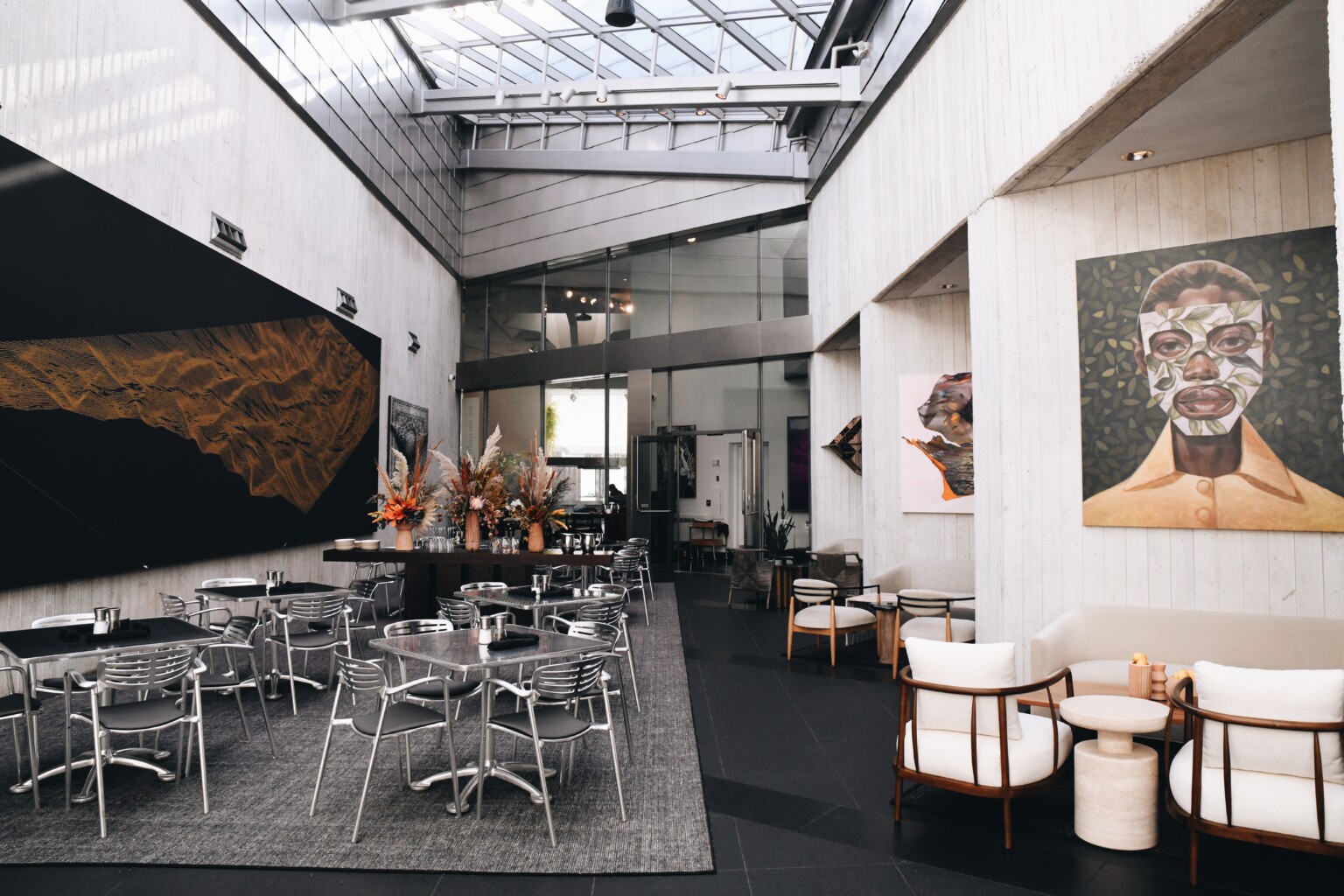 Reimagined museum restaurant, Oil on Linen, paints a new experience ...