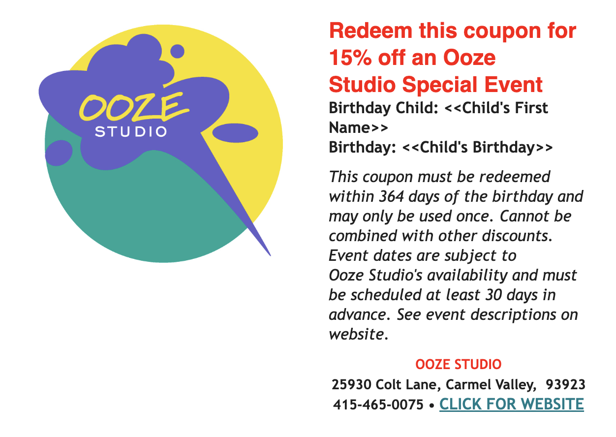 Birthday Club Partner Form - TulsaKids Magazine