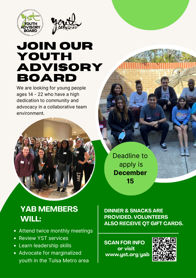 Apply for Youth Services of Tulsa's Youth Advisory Board by Dec. 15 - TulsaKids Magazine