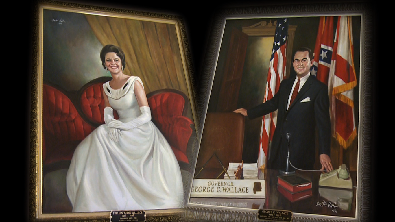 Portraits of Governor George, Lurleen Wallace Removed from Capitol ...