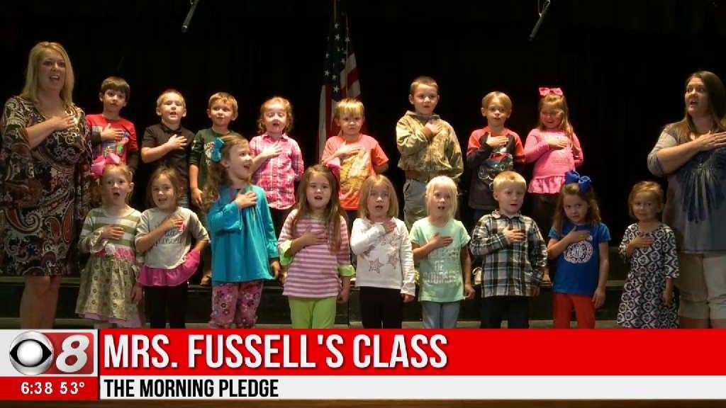 Morning Pledge: Highland Home School-Mrs. Fussell's Class - WAKA 8