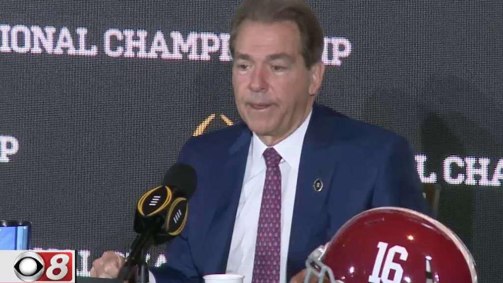 Bama Players, Coach Nick Saban Talk about National Championship ...