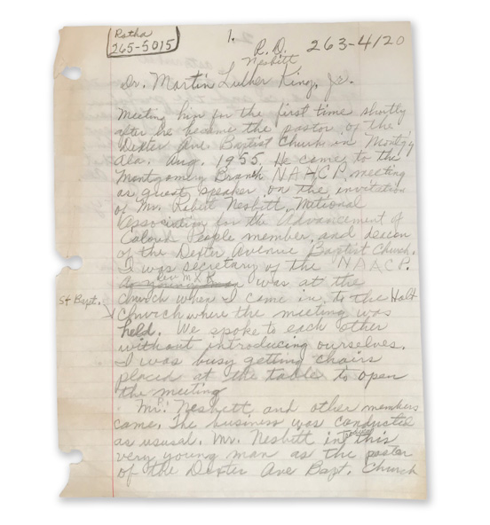 Rosa Parks Letter about Her 1st Meeting With MLK to be Auctioned - WAKA 8