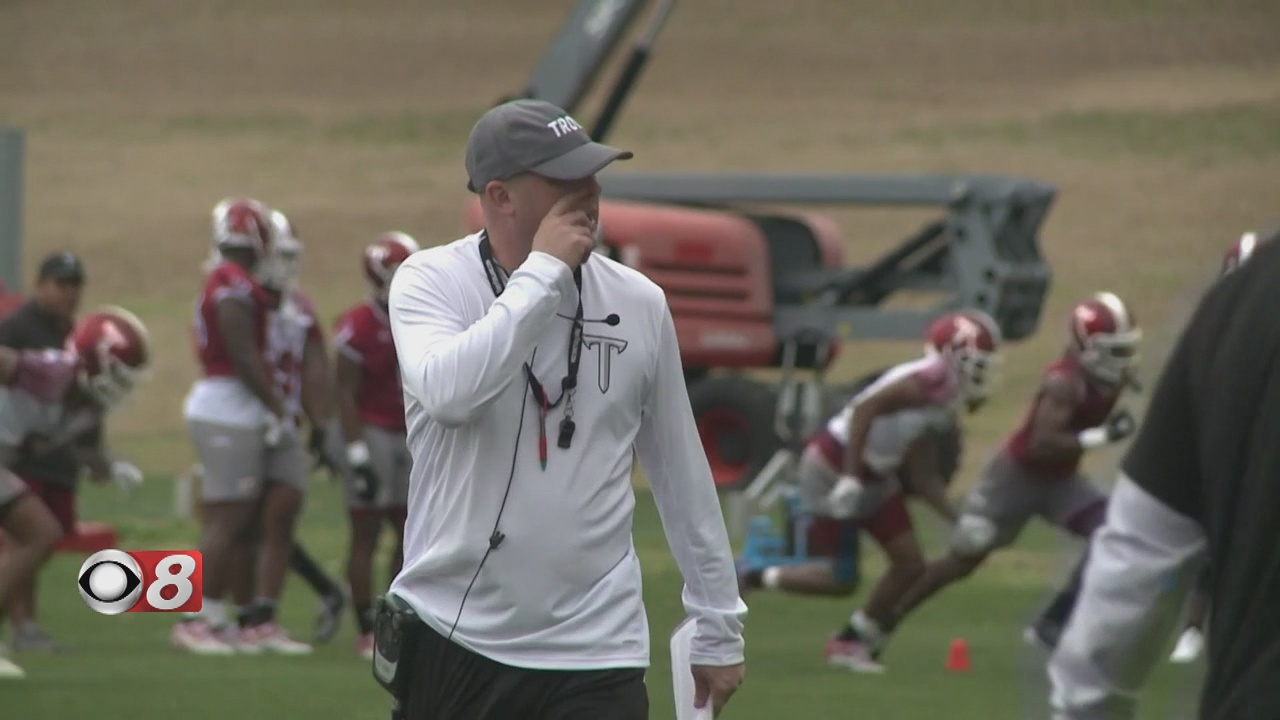 Troy starts Spring Football Practices as T-Day approaches - WAKA 8