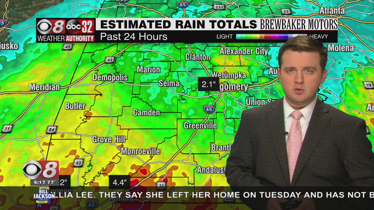 As Claudette Exits, Rain Will Still Be In The Forecast - WAKA 8