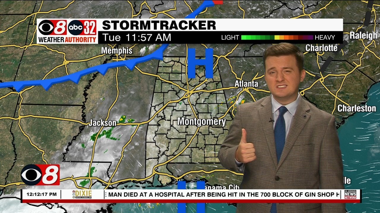 Calmer Day Today; Elevated Rain Chances After Today - WAKA 8