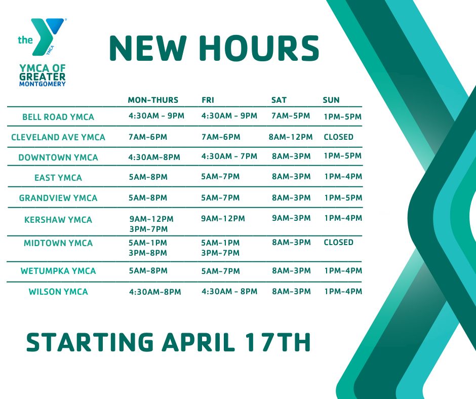 YMCA of Greater Montgomery Announces New, Longer Hours - WAKA 8