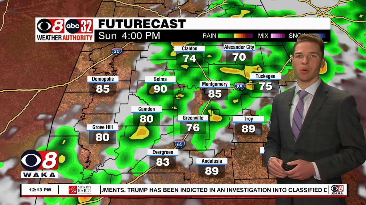 Less humid, mainly dry Friday; Rain possible this weekend - WAKA 8