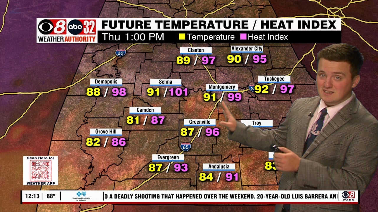 Dangerous heat and humidity possible this week - WAKA 8