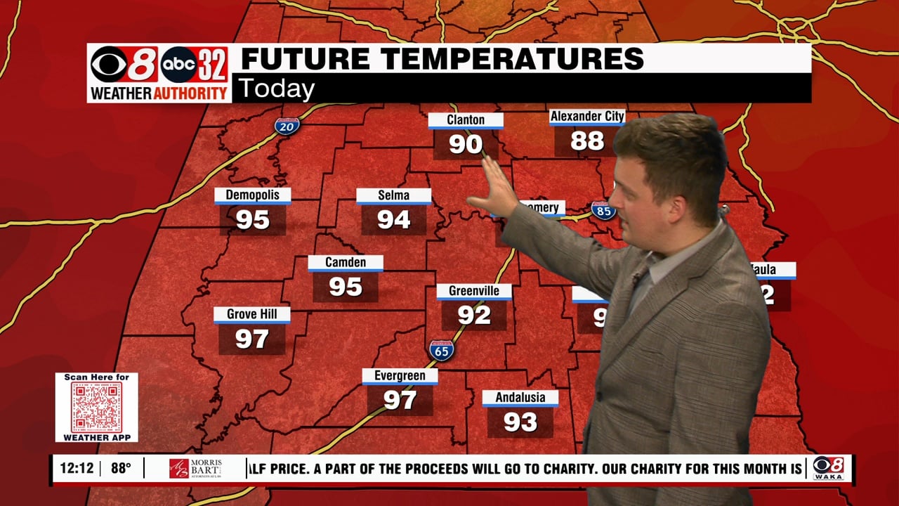 Potential for hottest temps so far on the way - WAKA 8