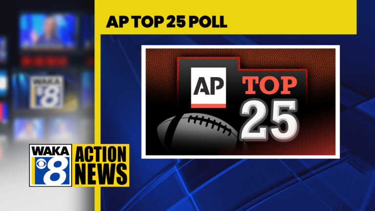 Alabama holds steady at No. 4 in AP Top 25 College Football Poll - WAKA 8
