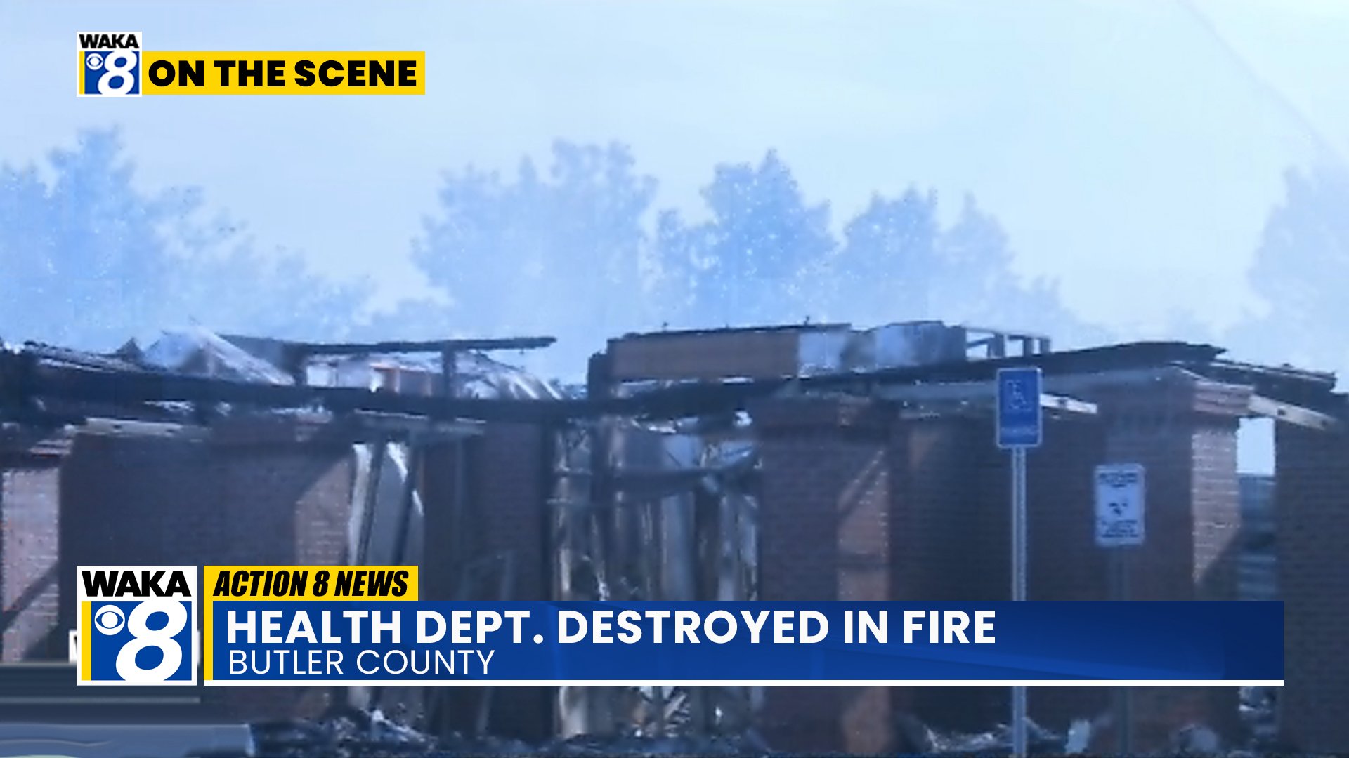 Fire destroys Butler County Health Department - WAKA 8