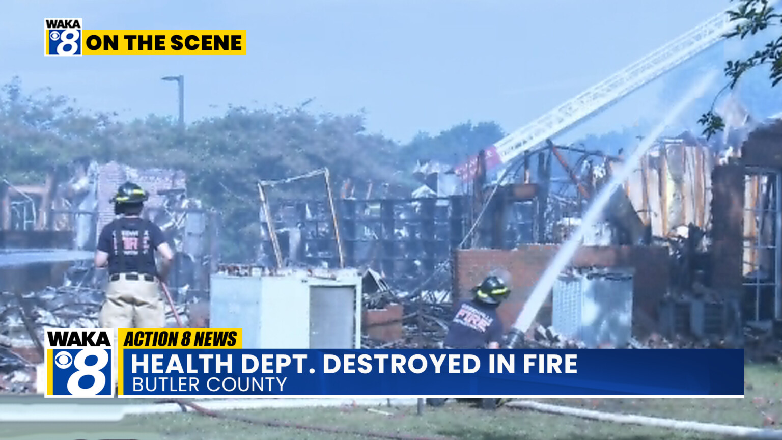Fire destroys Butler County Health Department - WAKA 8