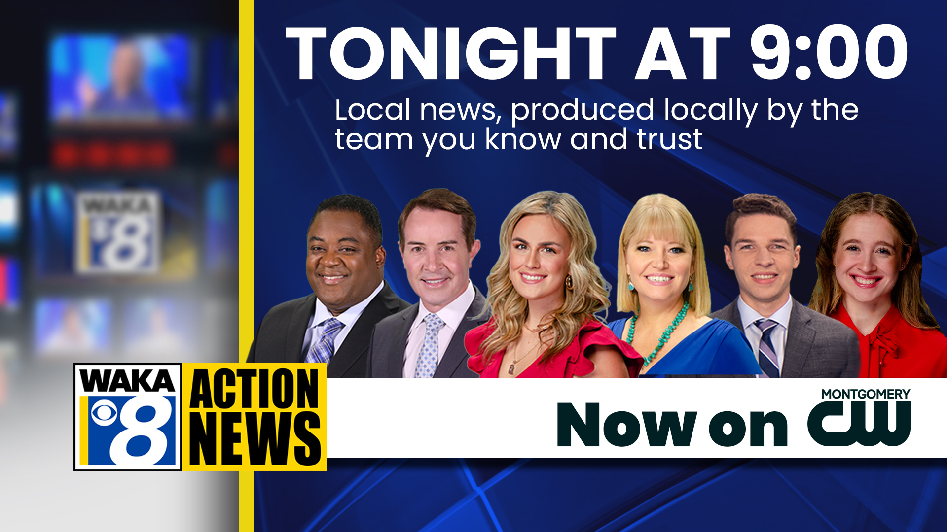 Action 8 News launches 9PM newscast on CW Montgomery - WAKA 8