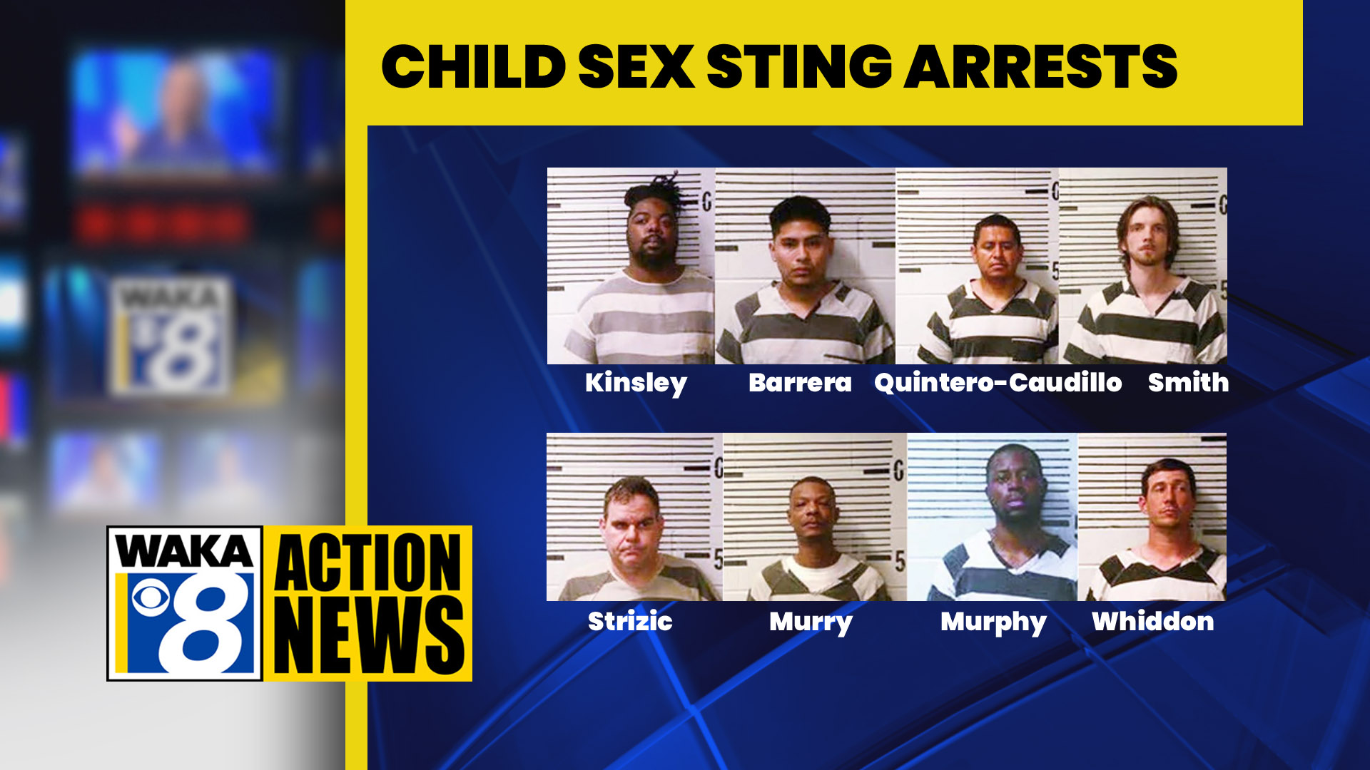 Eight people arrested in Prattville child sex sting operation - WAKA 8