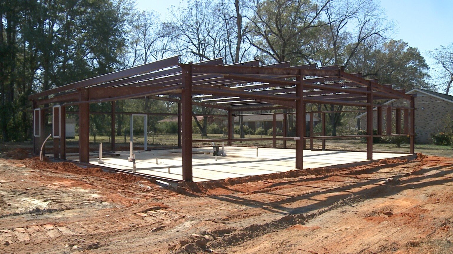 First public library under construction in town of Orrville - WAKA 8