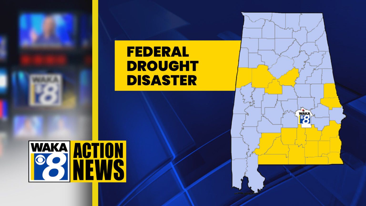 19 Alabama counties declared federal disaster areas due to drought - WAKA 8