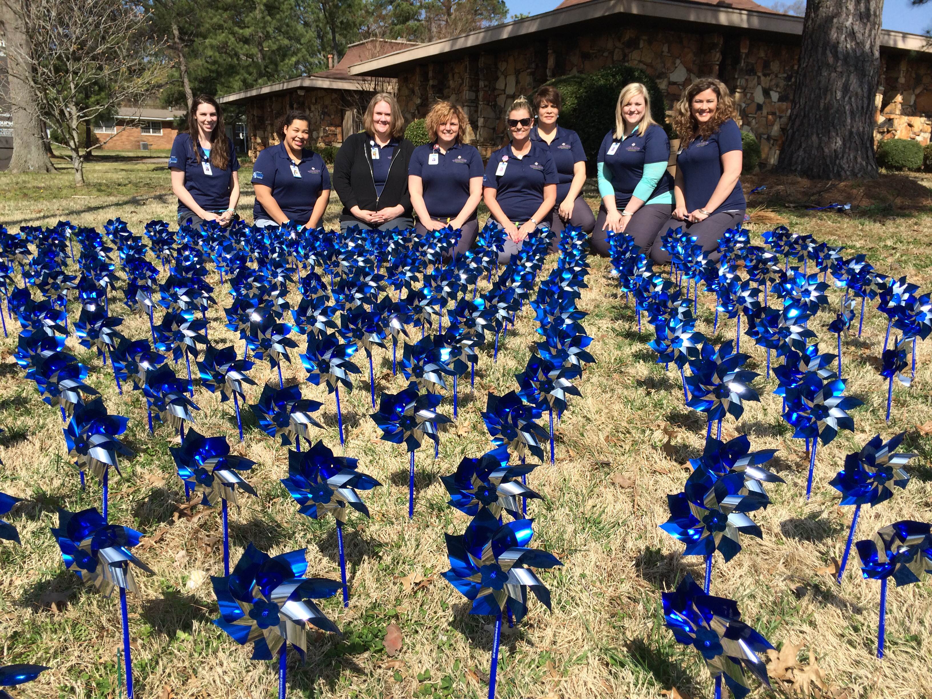Blue Pinwheels Planted for Child Abuse Awareness Month - WBBJ TV