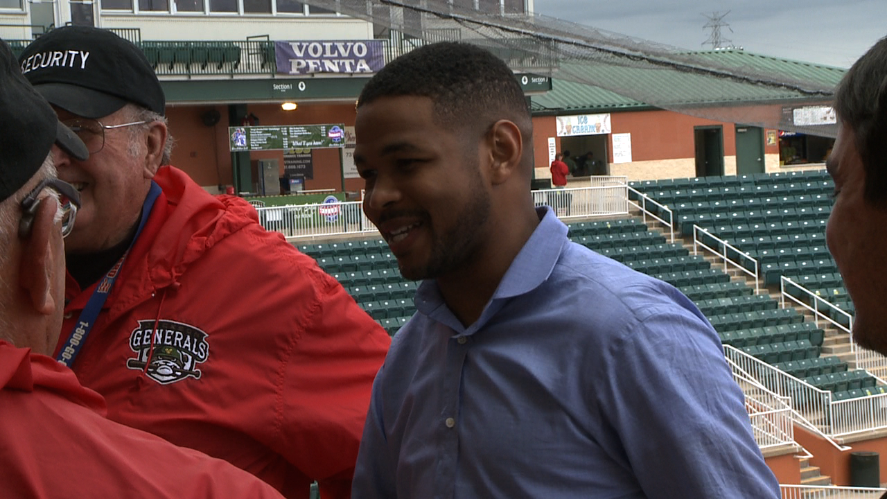 Mess into Message; Inky Johnson Visits the Ballpark - WBBJ TV