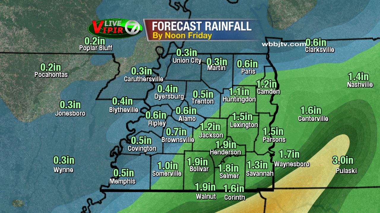 Rain Expected to Return Tomorrow Night - WBBJ TV