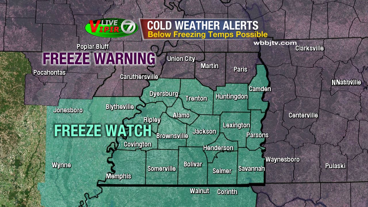 Freezing Temperatures Possible Tonight, Tomorrow - WBBJ TV