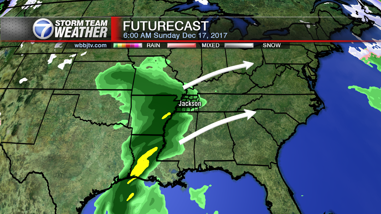 Scattered Rain Returns on Sunday - WBBJ TV