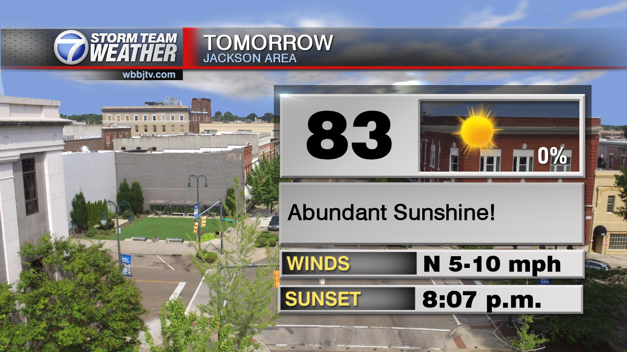 Expect Abundant Sunshine For Monday - WBBJ TV
