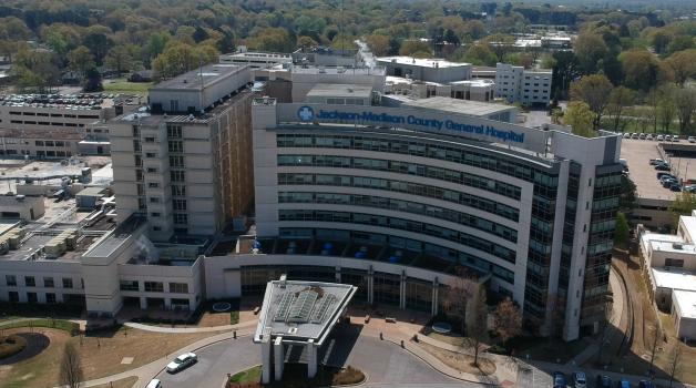 Jackson-Madison County General Hospital Aerial JMCGH - WBBJ TV