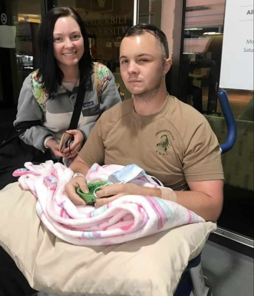 Jackson police officer pushes for full recovery after brain surgery ...