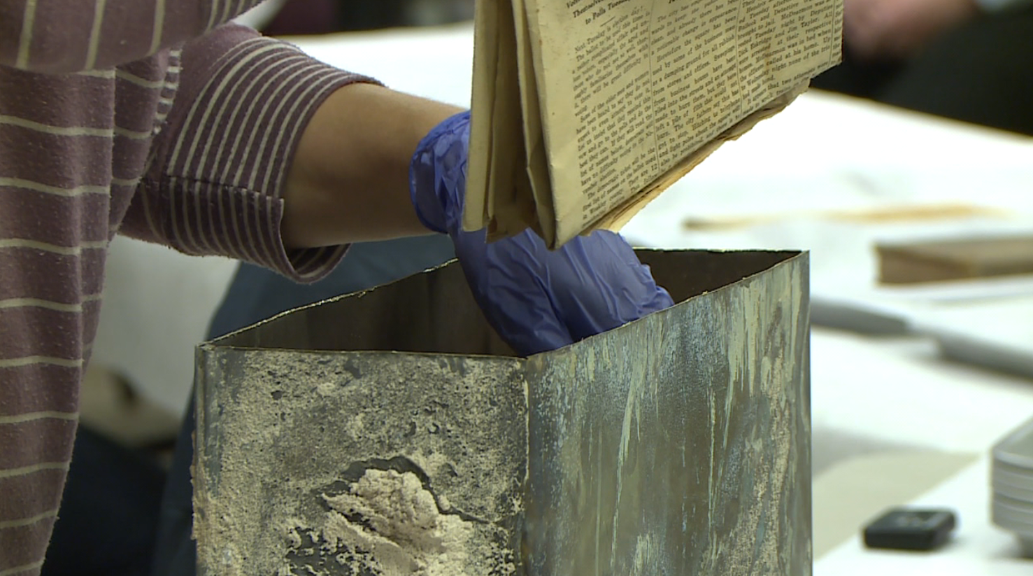 Dresden cornerstone box opened in Union City - WBBJ TV