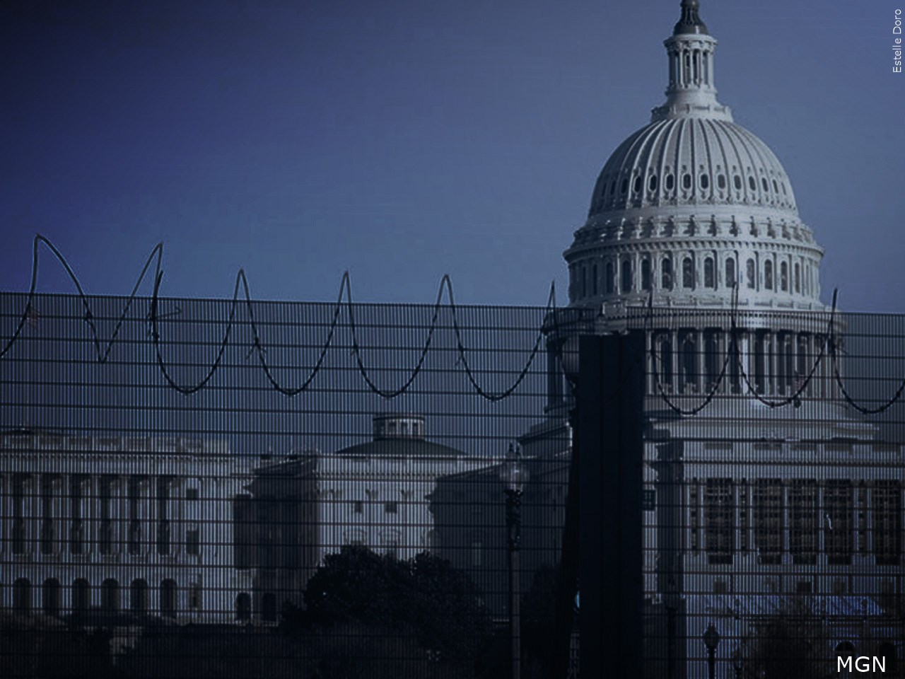 Fence being reinstalled around US Capitol for Biden speech - WBBJ TV