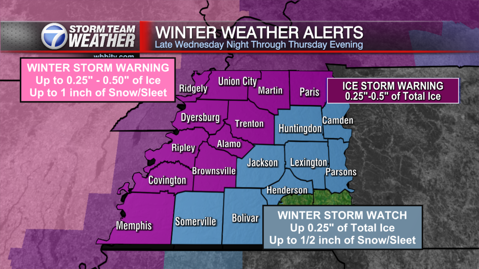 Warm and Wet Today But A Winter Storm Approaches West TN Behind A Cold ...