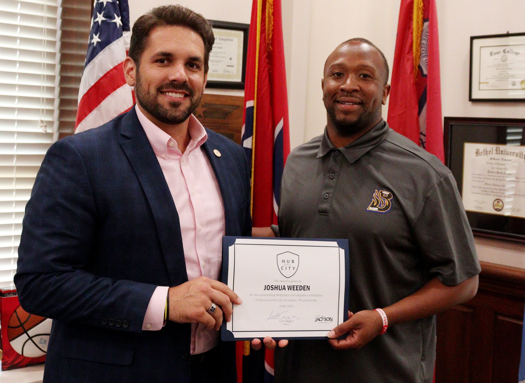 City of Jackson names Joshua Weeden as Hub City Hero - WBBJ TV