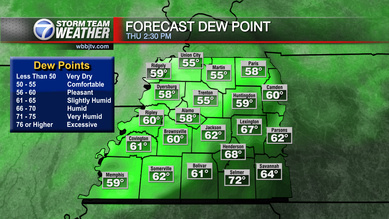 WestTNView Forecast Dew Point Moe - WBBJ TV