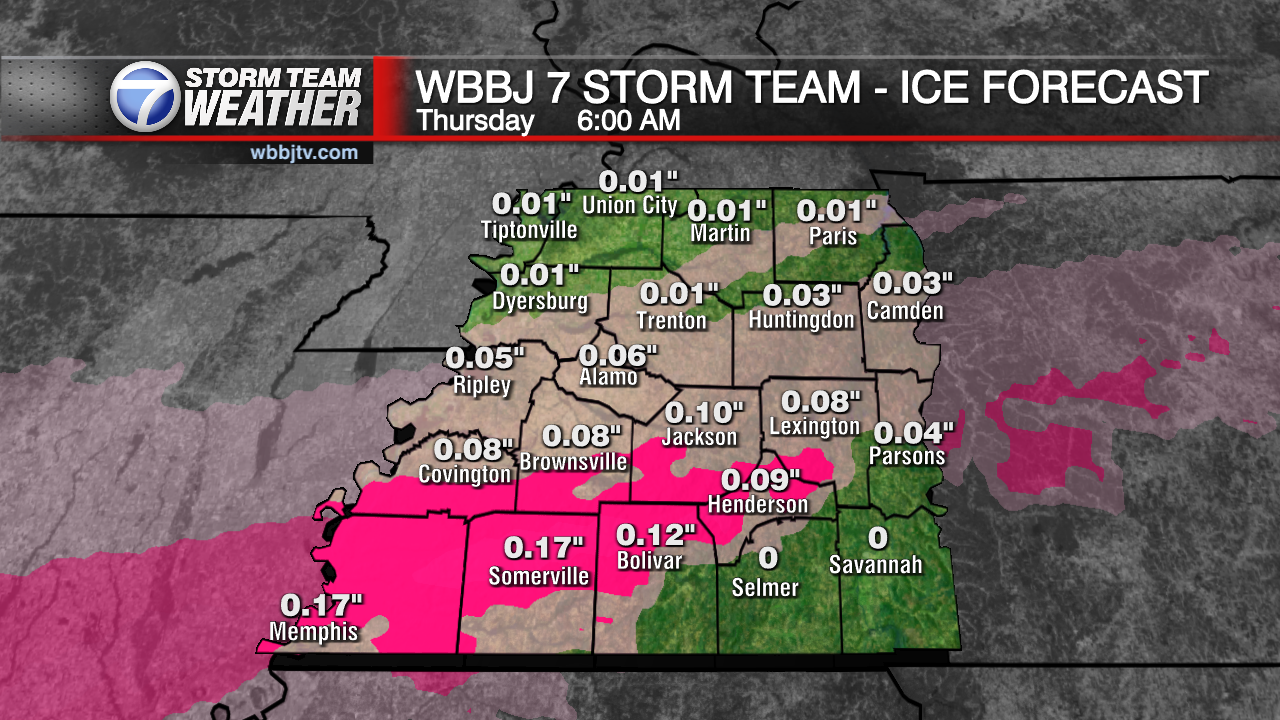 Wintry Precipitation Moves Back in Tonight - WBBJ TV
