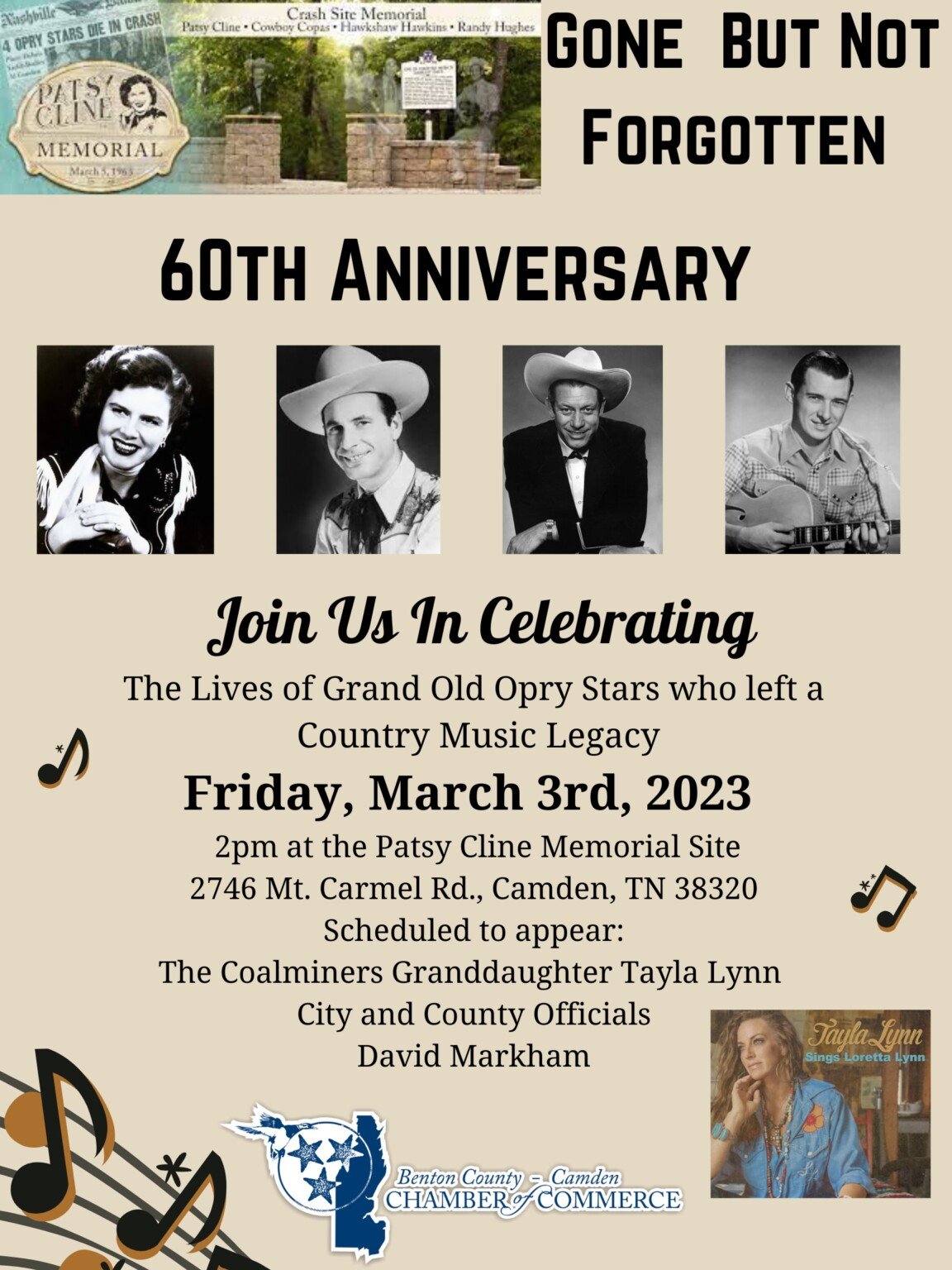 Event to mark 60th anniversay of Patsy Cline plane crash - WBBJ TV