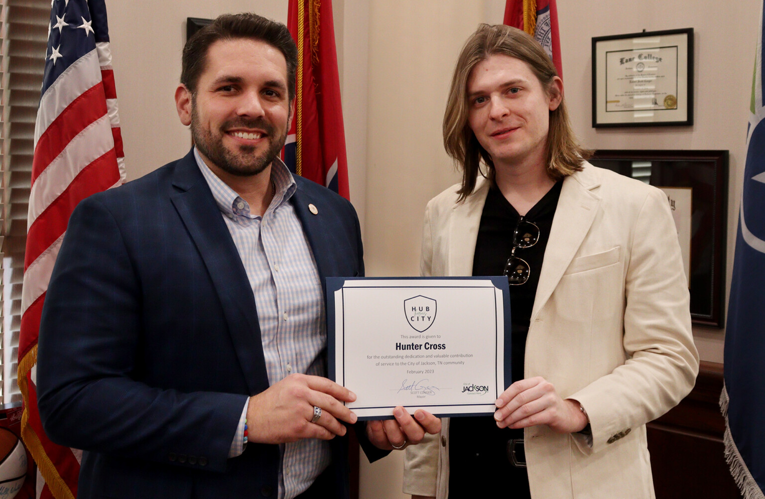 Hunter Cross recognized as Hub City Hero - WBBJ TV