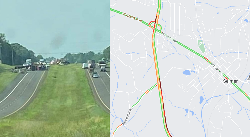 Multi-vehicle wreck reported on Hwy 45 South near Selmer - WBBJ TV