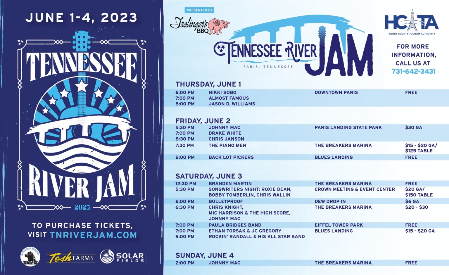 2023 Tennessee River Jam set for early June - WBBJ TV