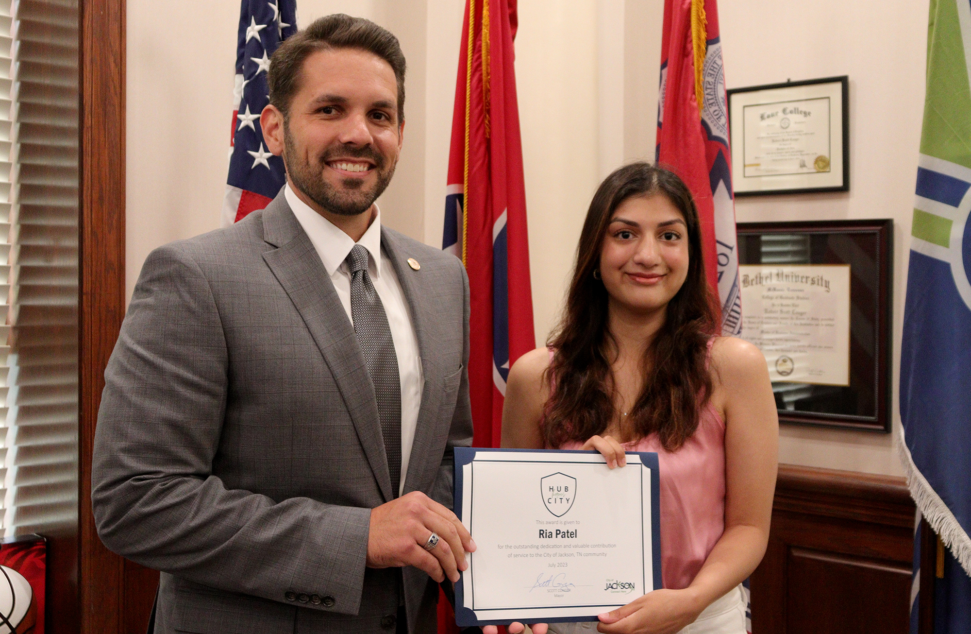 Ria Patel named as July 2023 Hub City Hero - WBBJ TV