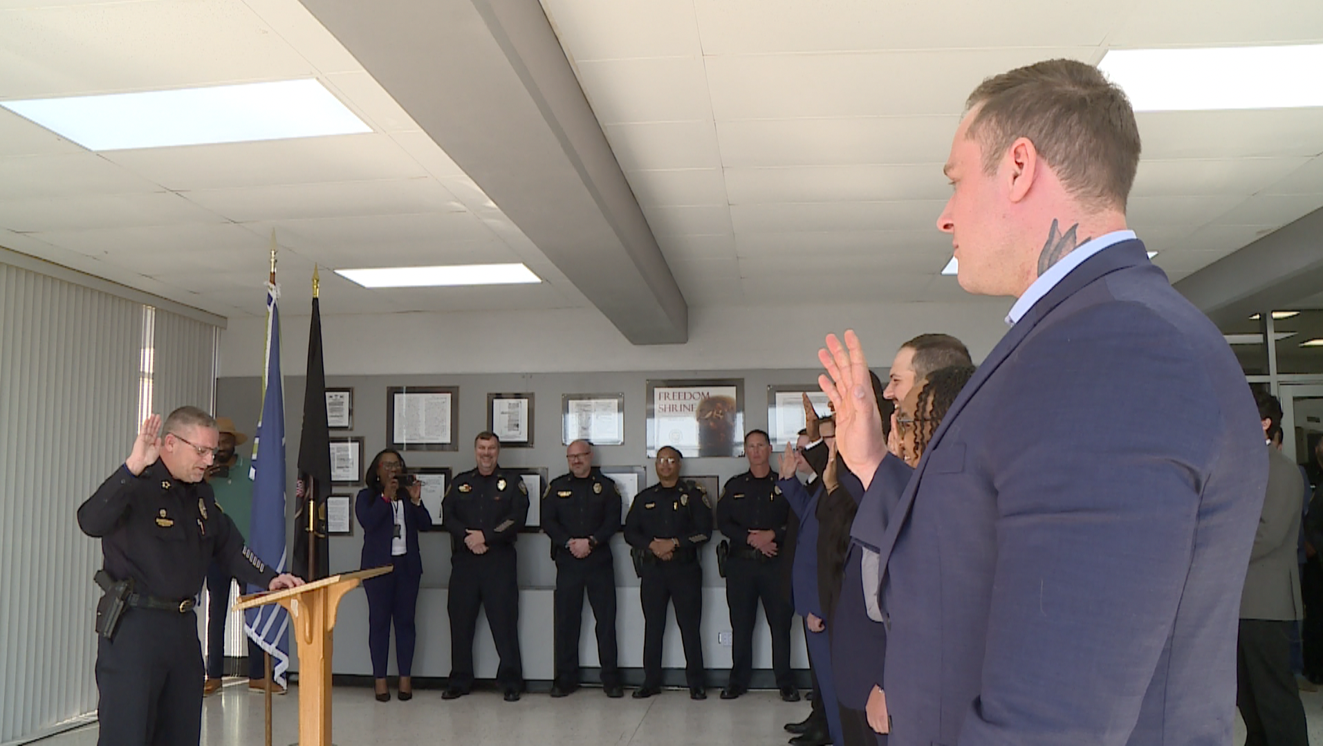 Jackson Police Department swears-in new officers to their team - WBBJ TV