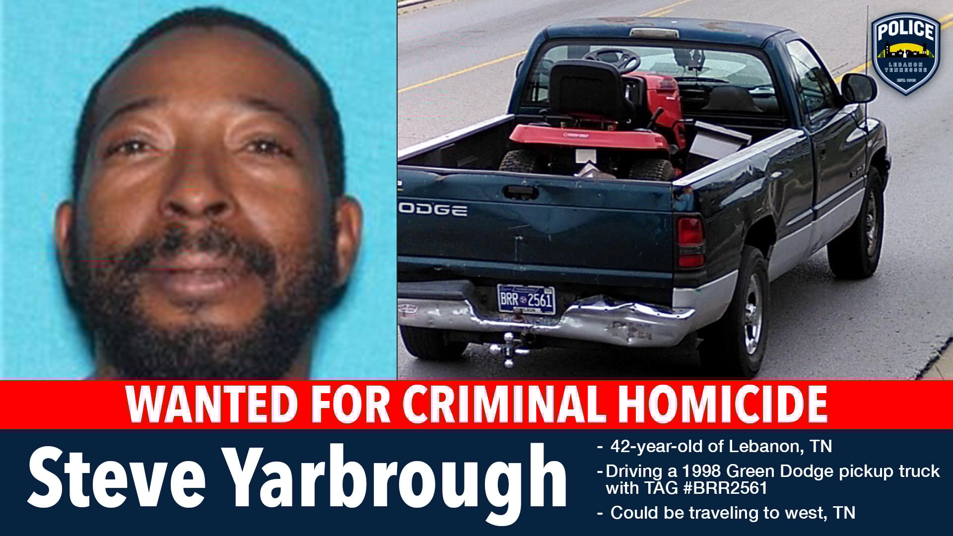 UPDATE: Wanted suspect now in custody - WBBJ TV