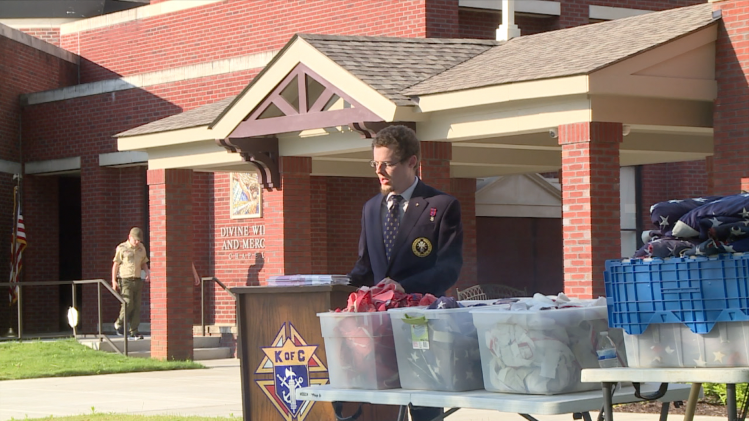Boy Scouts of America, Knights of Columbus hold flag retirement ...