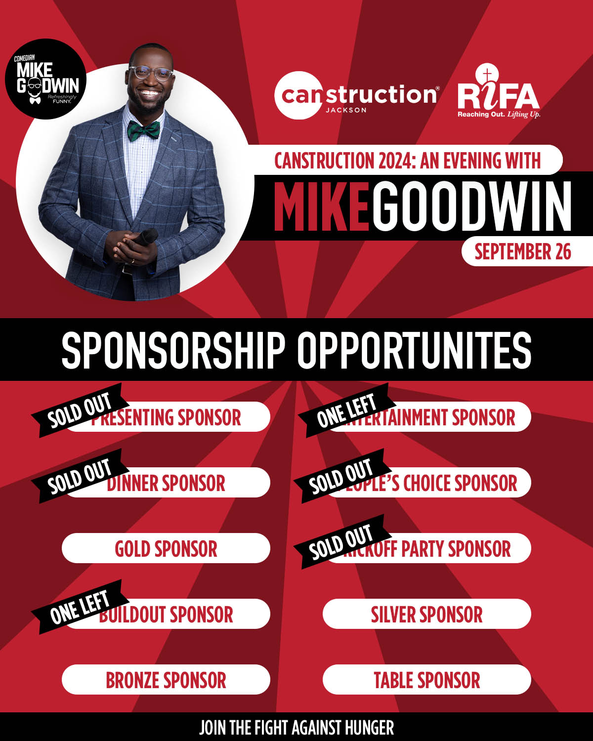 RIFA announces 'Canstruction 2024: An Evening With Mike Goodwin' - WBBJ TV